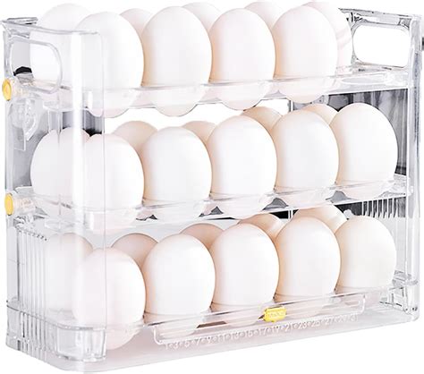 3 Layer Egg Storage Container Flippable Egg Holder Large