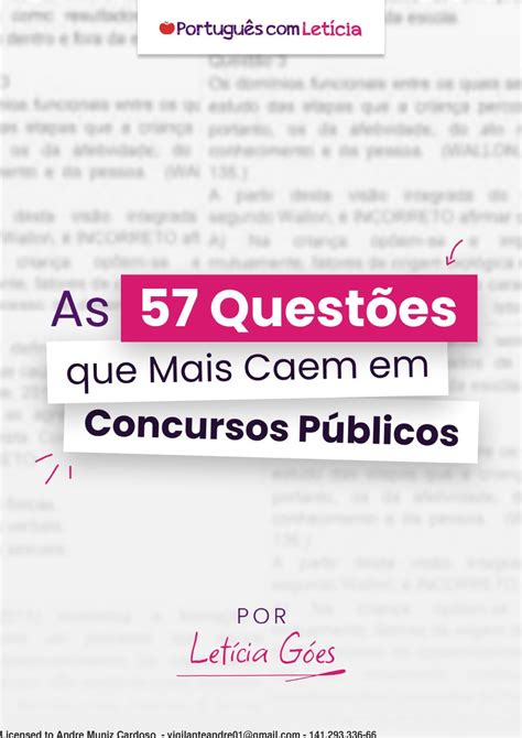 As 57 Questões que Mais Caem em Concursos Públicos NOVA VersãO