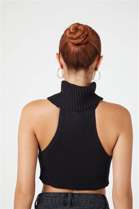 Sweater Knit Turtleneck Crop Top Forever21us