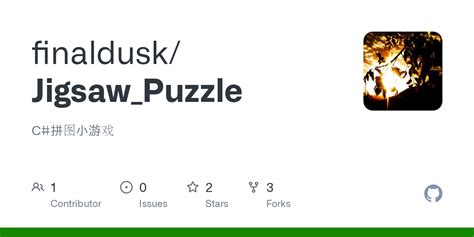 GitHub finaldusk Jigsaw Puzzle C 拼图小游戏