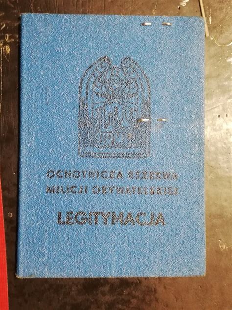 Legitymacja ORMO PRL 9254577426 Oficjalne Archiwum Allegro