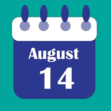 Premium Vector August Calander Editables