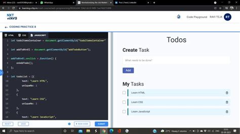 Raviteja Putta On Linkedin Day27 30daysofcode Ccbp Nxtwave Ccbpian Javascript Programming