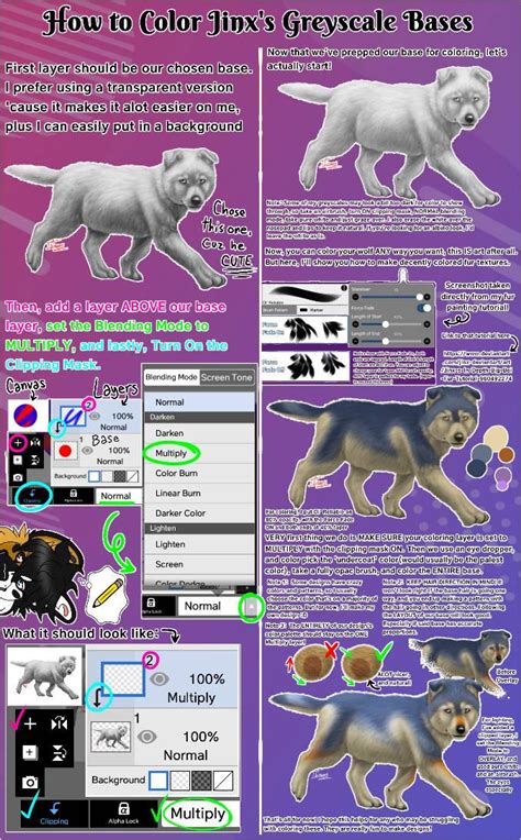 How To Color My Greyscale Bases Tutorial By Jinx Deviantart On Deviantart