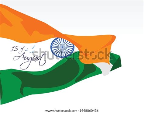 Happy Independence Day India Vector Illustration Stock Vector Royalty
