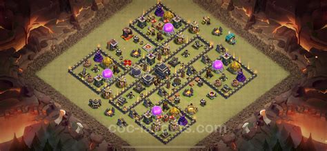 Best War Base Th9 With Link Anti Everything Hybrid 2024 Town Hall