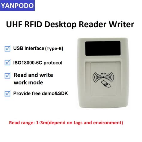 Yanpodo Uhf Rfid Mhz Card Copier Iso C Epc C Gen Desktop
