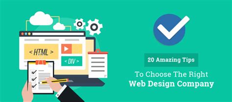 How Choose The Right Web Design Company Amazing Tips