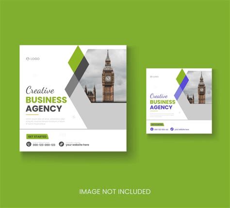 디지털 마케팅 소셜 미디어 및 인스타그램 포스트 템플릿 배너 프리미엄 벡터