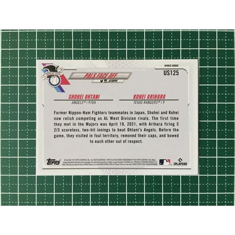 ★topps Mlb 2021 Update Us125 大谷翔平shohei Ohtani Angels ／有原航平kohei