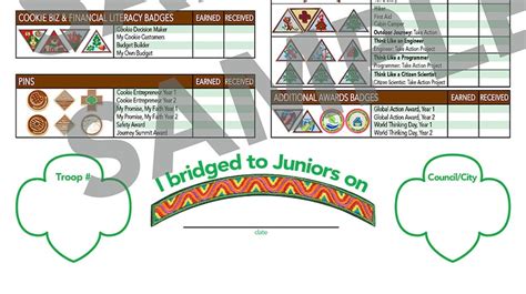 Girl Scouts Brownie Badge Tracking Chart UPDATED For 2024 2025