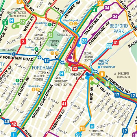 Mta Bronx Transit Map By Avenza Systems Inc Avenza Maps