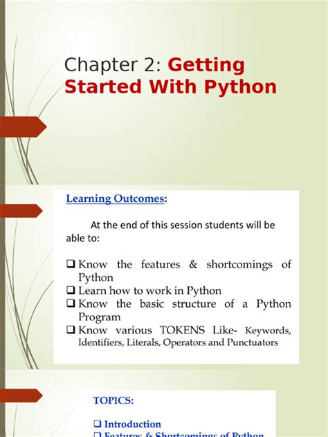 Chapter 2 Getting Started With Python Pdf