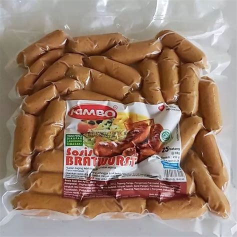 Jual Kimbo Sosis Mini Bratwurst 450g Isi 25 Sosis Sapi Dan Ayam Sosis