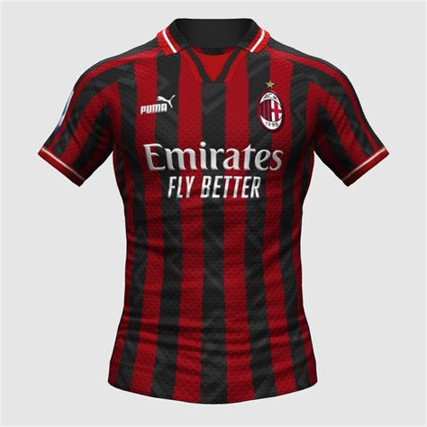 AC Milan Custom Home Kit FIFA 23 Kit Creator Showcase