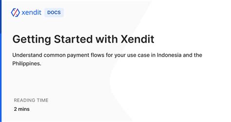 Home Xendit Docs