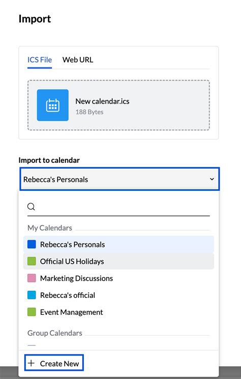 Import And Export Zoho Calendar