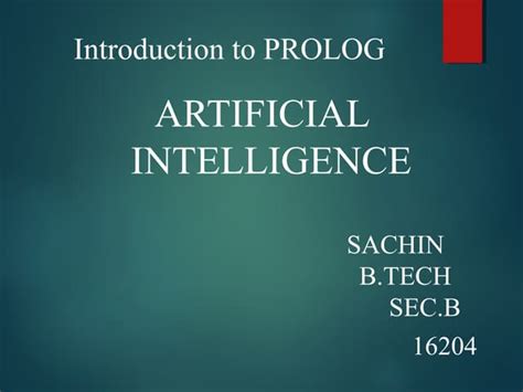 Prolog Ppt Ppt