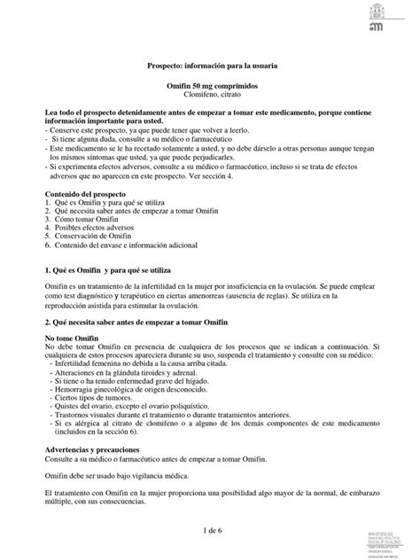 Clomifeno Pdf El Embarazo Medicamentos Con Receta