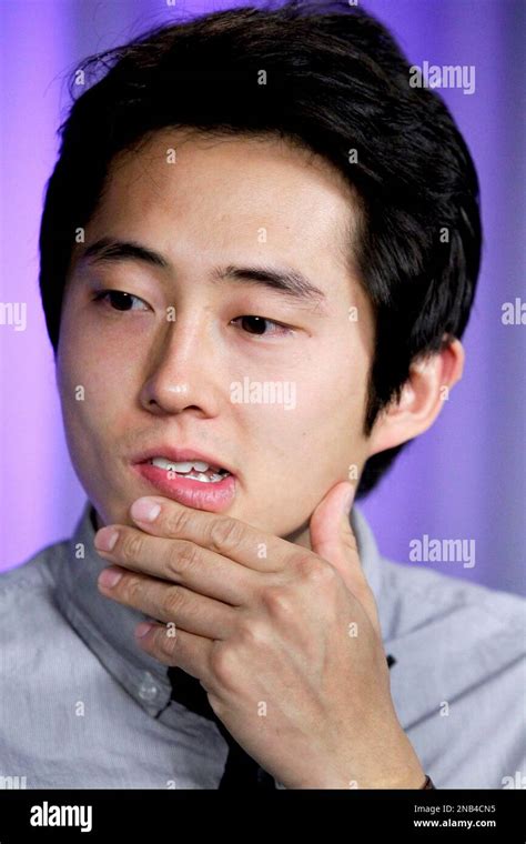 In This Photo Taken Monday Oct32011 Actor Steven Yeun Who Plays Glen