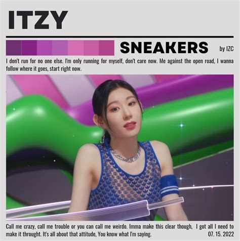Chaeryeong Sneakers Color Palette Itzy Color Palette Color Pop