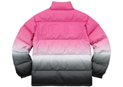 Supreme Gradient Puffy Jacket Pink Ss18