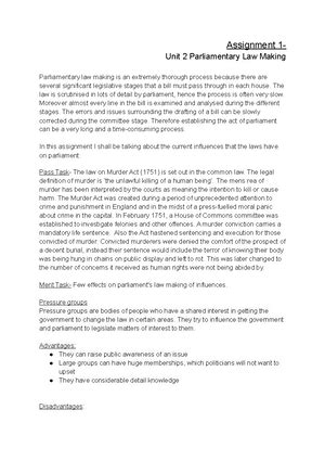 BTEC Law Unit 7 Tort Law Learning Aim A Unit 7 Aspects Of Tort