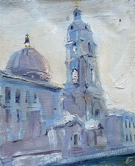 Картина живопись Васильевский остров Алина Буглеева 15 X 18 см №13895 Купить на Bizar