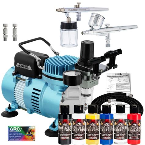 Air Compressor Paint Spray Gun Air Brush Set Sandblaster Tattoo Nail