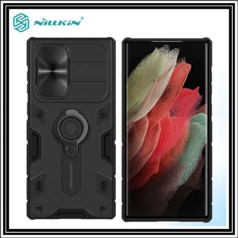 Promo Samsung Galaxy S22 Ultra 5g Case Nillkin Camshield Armor Ring