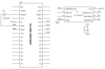 Attiny85 8 Pin Arduino Programming Shield Electronics Lab
