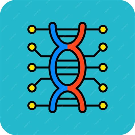 Iconos De Adn Vector Premium