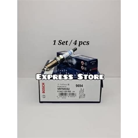 BOSCH Double Iridium Spark Plug Pcs Proton Iriz New Persona VVT Saga VVT Yr
