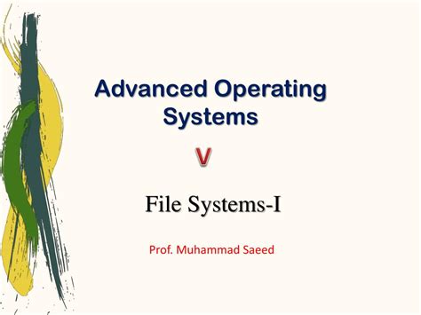 PPT Advanced Operating Systems PowerPoint Presentation Free Download ID 1760274