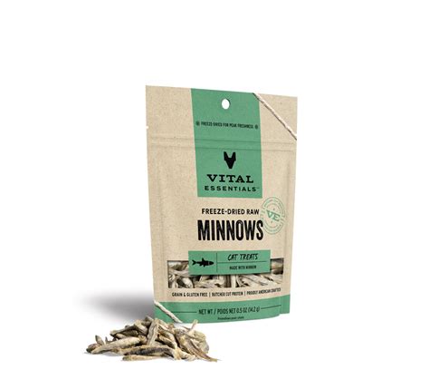 Vital Essentials Freeze Dried Cat Treat Minnows 5oz Vermont Pet Food