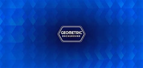 Premium Vector Blue Gradient Geometric Background