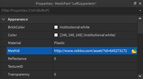 How To Get A Body Parts Catalogid From Its Meshid Scripting Support