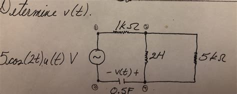 Solved Solve For Vt Using S Domain Circuit Analysis