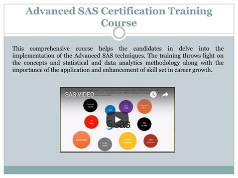 PPT Scholars Pro Base SAS Training And Certification Program