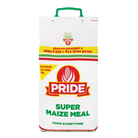 Pride Super Maize Meal 5kg Porridge Maize Meal And Pap Breakfast