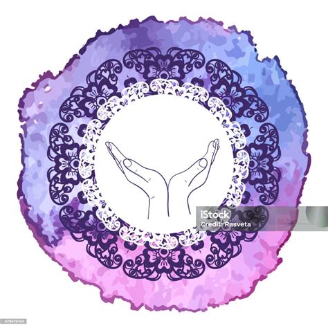 Mehendi 패턴 요소 요가 Mudra 손 0명에 대한 스톡 벡터 아트 및 기타 이미지 0명 2015년 문화 Istock