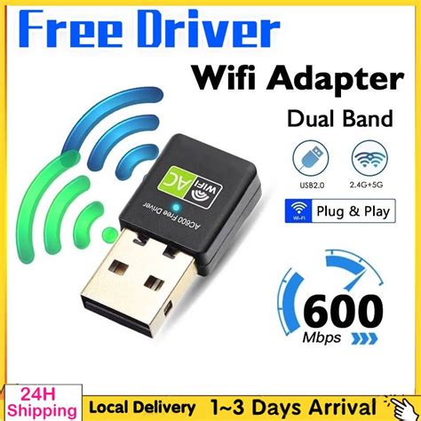 💥free Driver Wifi Adapter Wifi Adapter 600mbps Dual Band 5g 2 4ghz Wireless Usb Adapter Pc