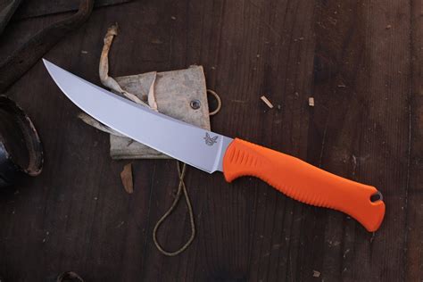 Benchmade Prototype Meatcrafter 6.1" Fixed Blade / Orange Molded Rubber ...