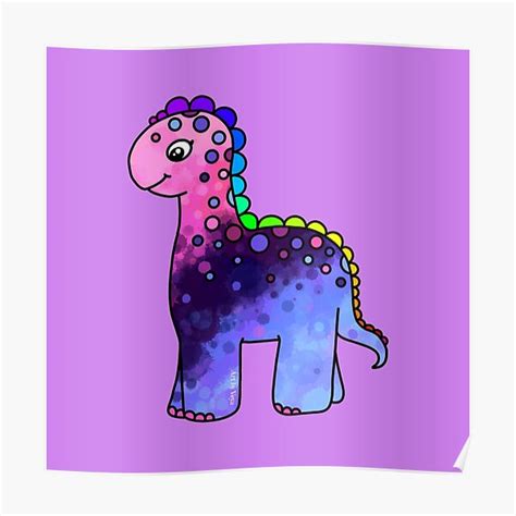 The Little Omnisaur Poster For Sale By Artbyveya Redbubble