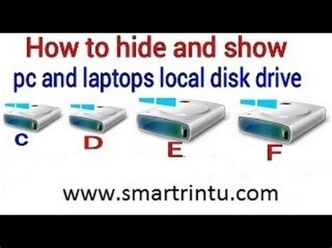 How To Hide And Show Hard Disk Drives In My Computer Laptop YouTube