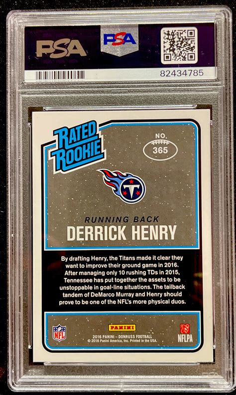 2016 Donruss Rated Rookies 365 Derrick Henry RC For Sale Online EBay