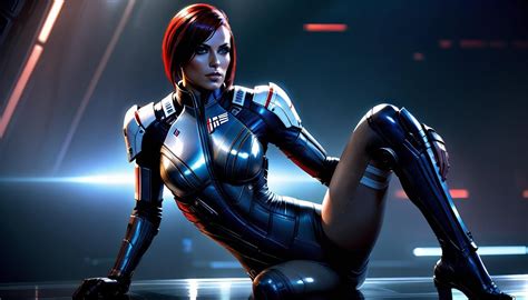 Modelshoot Commander Shepard From Mass Effect Ai Generated Artwork