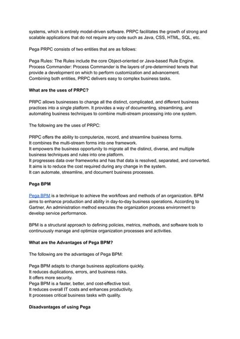 Pega Tutorial Pdf Programming Languages Computing