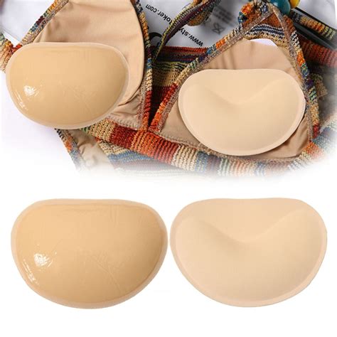1pair Stick On Adhesive Push Up Bra Inserts Pads Breast Bikini Swimwear