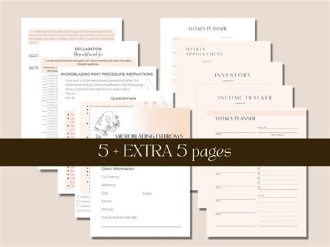 Microblading Client Intake Form Consent Forms Pmu Artistesthetician